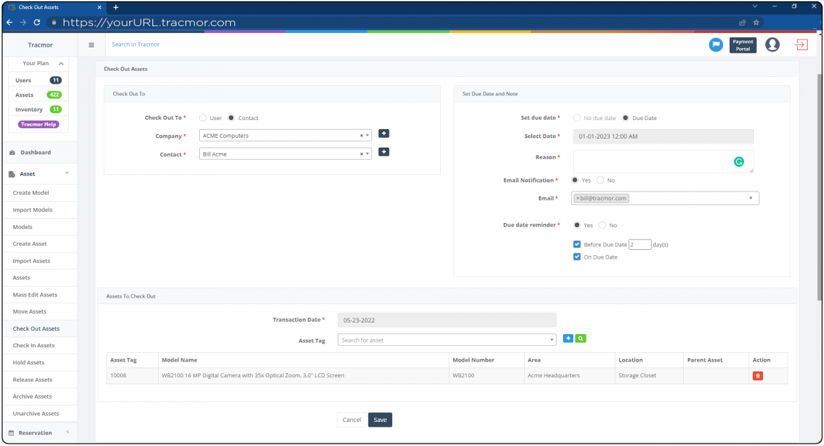 Asset Tracking & Management Software | Tracmor